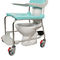 Commode chair with armrests - 600ZA001 - Vernacare - on casters / with ...