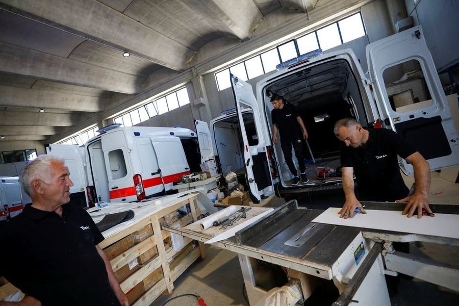 ALBANIAN COMPANY PRODUCES AMBULANCES FOR UKRAINE - Tirana, Albania ...
