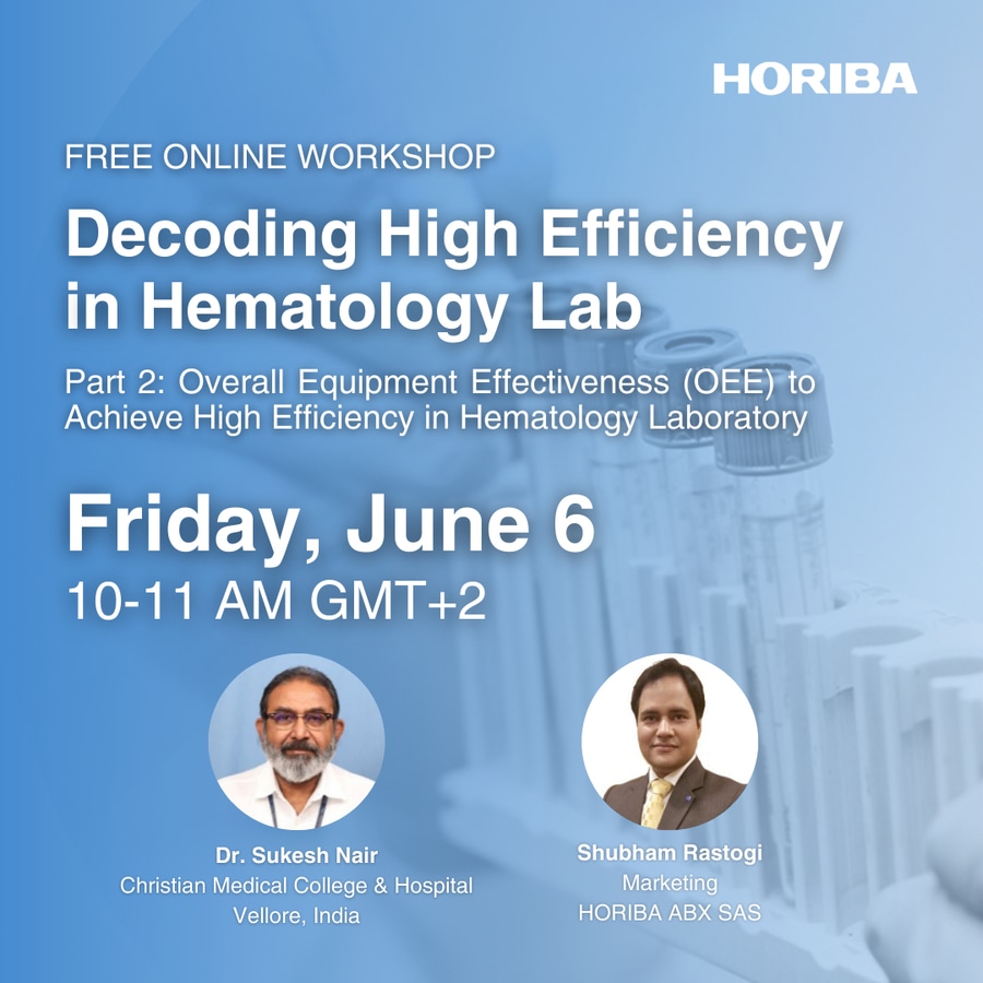 Workshop: Decoding High Efficiency in Hematology Lab - Rue du Caducée, Grabels, France - HORIBA