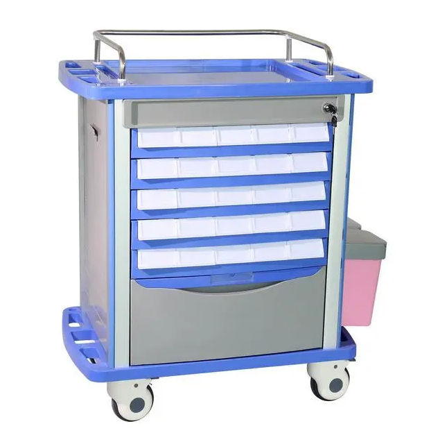医療用カート - PX-TC834 - Pinxing Medical Equipment - 薬剤用 / 引き出し付き / かご付き