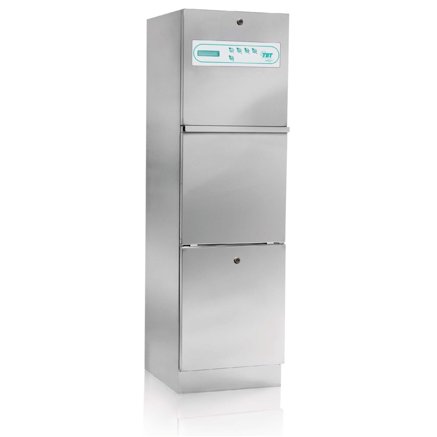 スルースルーム用流し - PLUSHINE series - TBT Medical - 1 槽 / ステンレススチール製 / 水切りあり