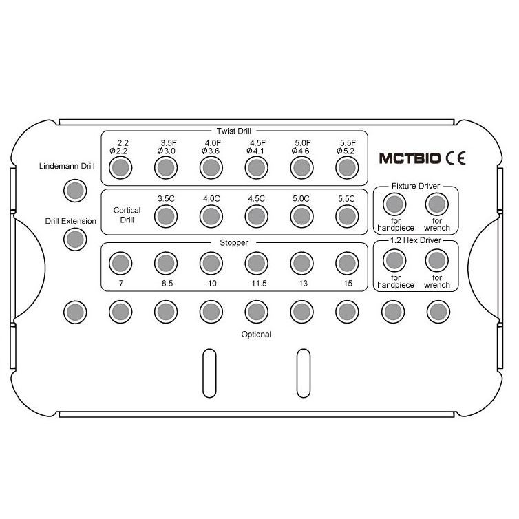 口腔外科器具一式 - MSK-01 - MCTBIO