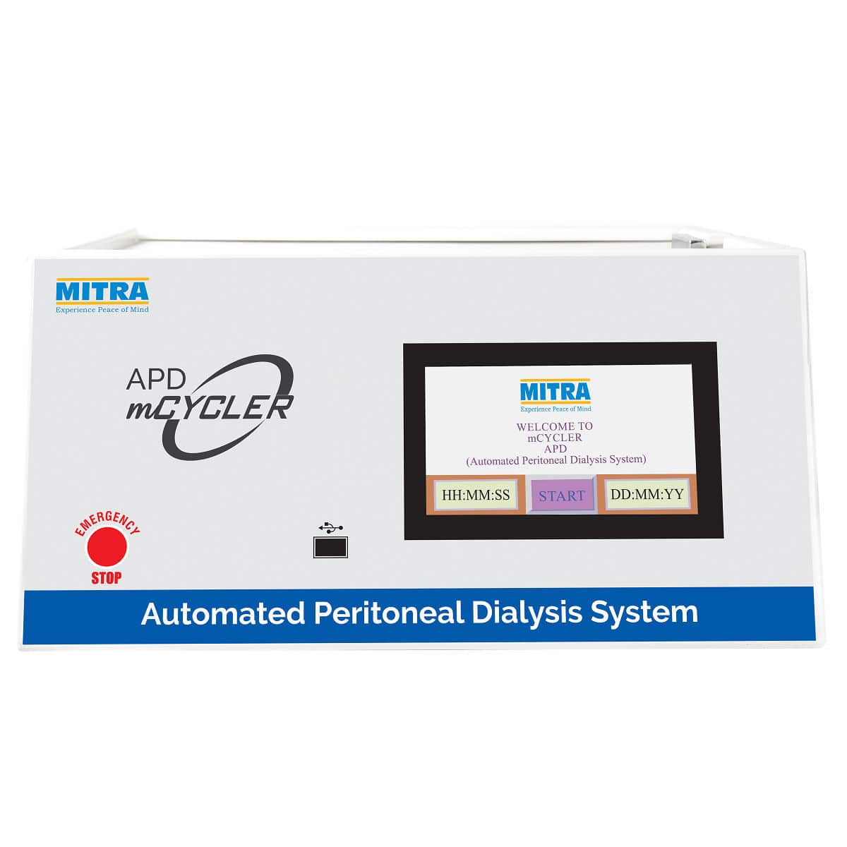 自宅療養用腹膜透析装置 - APD m.Cycler - MITRA Industries - 携帯型 / タッチスクリーン式