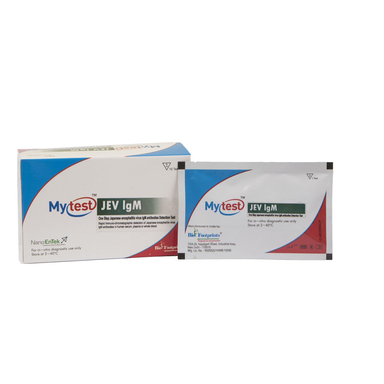JEV検査キット - Mytest - Biofootprints Healthcare Pvt Ltd - 感染病用 / 免疫グロブリンM ...