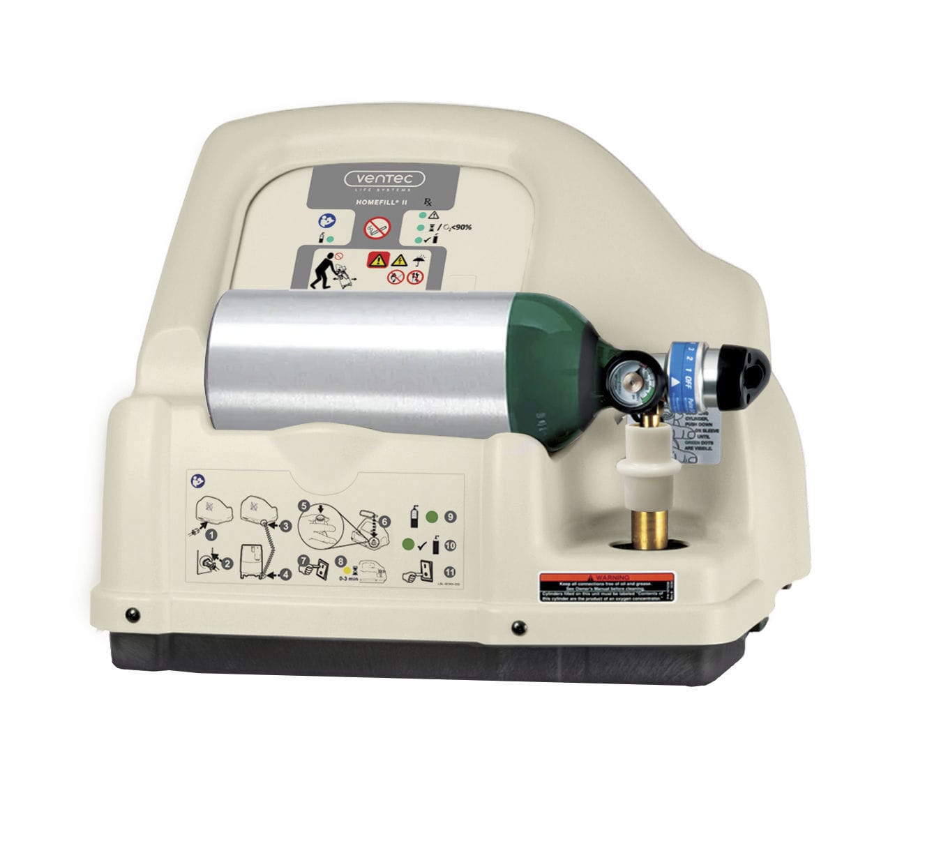 携帯型酸素療法システム - HomeFill - 3B Medical - 酸素ボンベ付 / 自宅療養用