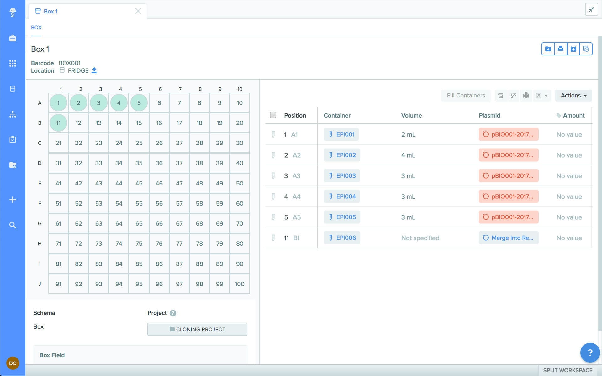 研究室用ソフト - Inventory - Benchling - トラッキング / 自動