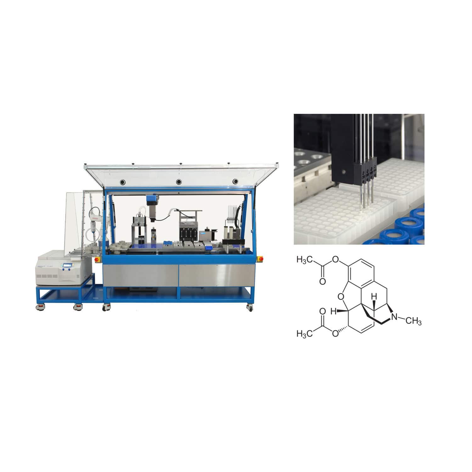ロボット式研究室用オートマトン - SWING DRU-X-TOR - Chemspeed Technologies AG - 法医学的応用 / 液体の処理用