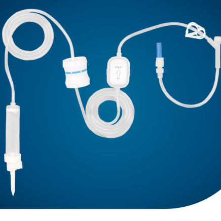 点滴筒付き輸液セット - KS-IV303-12 - Kapsam - Yポートコネクター付き / 熱交換器付き