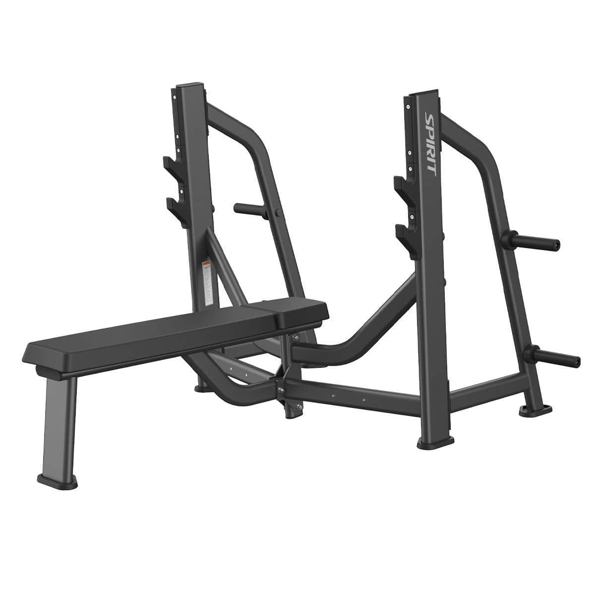 フラットウェイトトレーニングベンチ - SP-7514 - SPIRIT Fitness - ダンベルスタンド付