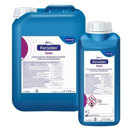 手術器具用消毒剤 - Korsolex® basic - BODE Chemie - 液体 / 5000ml / 2000 mL