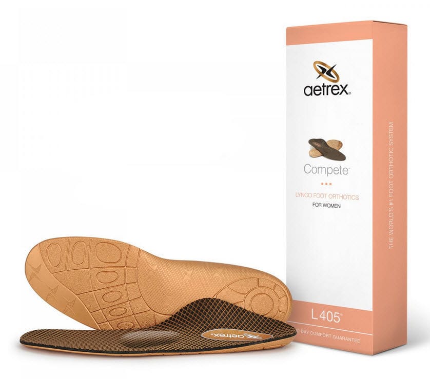 踵用パッド付き整形インソール - L405 - Aetrex Worldwide - 縦アーチパッド付き / 足底パッド付き / 足底筋膜炎用