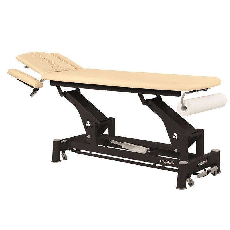 理学療法用診察台 - C5643 series - Ecopostural - 電動油圧 / 背もたれ調節可能な / キャスター付き