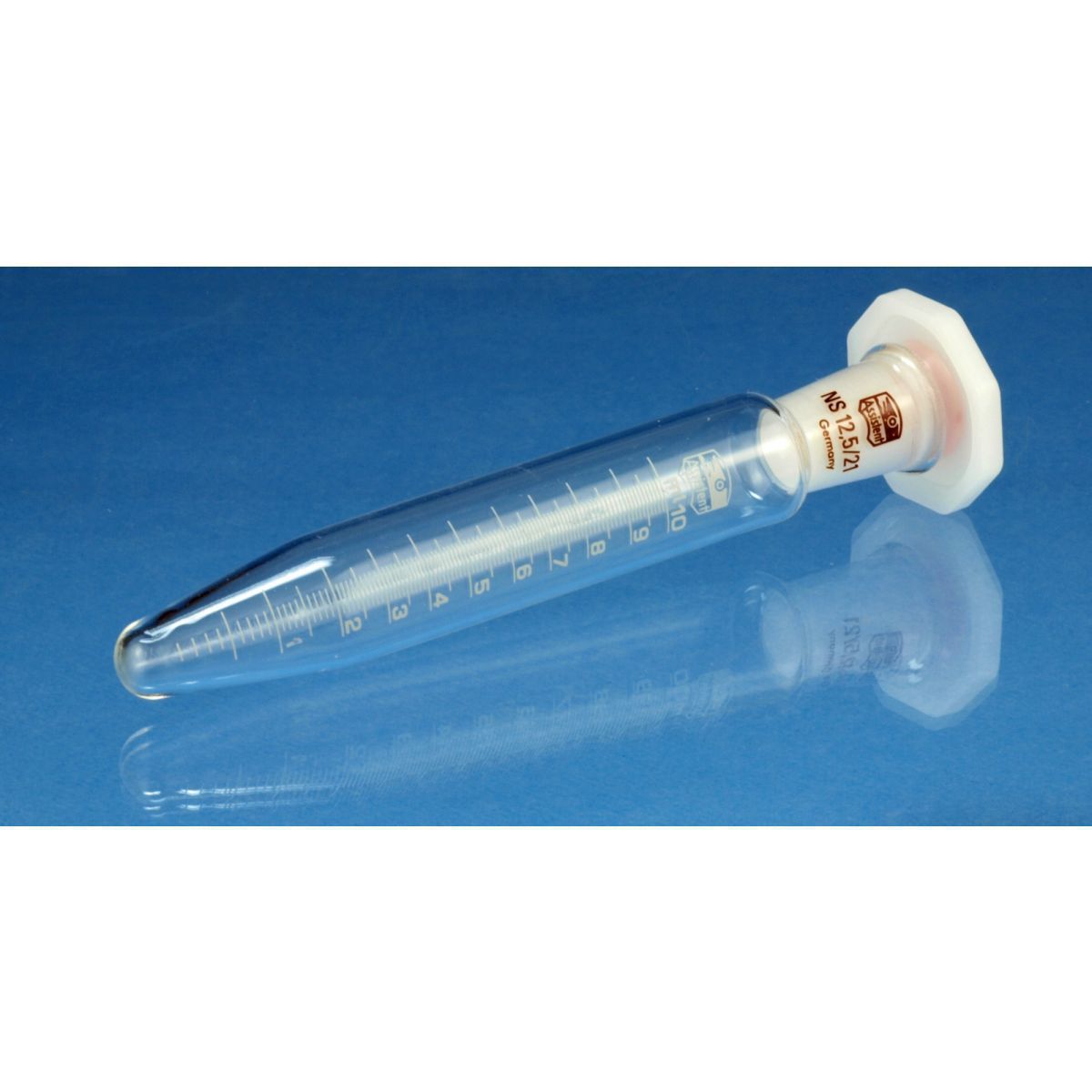 研究所用試験管 - 40944 - Glaswarenfabrik Karl Hecht - 円錐形 / ホウケイ酸ガラス製 / 遠心分離機用