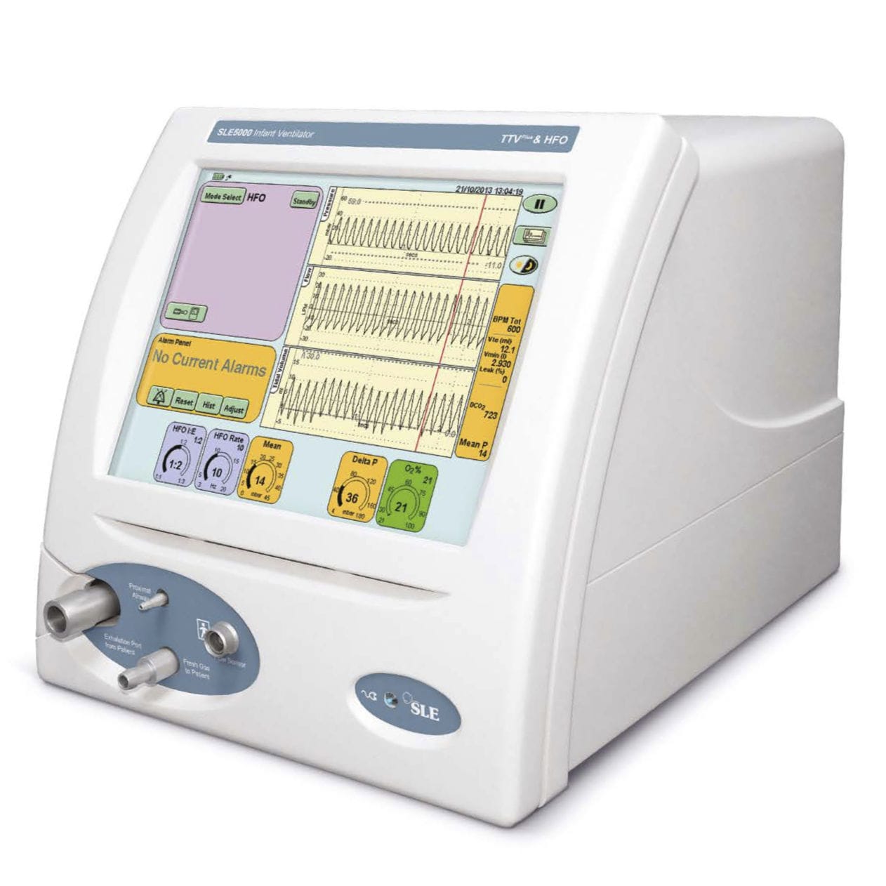 蘇生用人工呼吸器 - SLE5000 - SLE - 高周波振動 / 新生児用 / キャスター付き