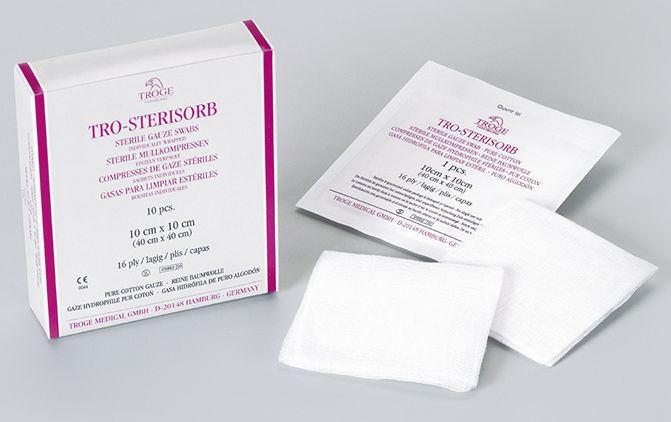 コットンガーゼ - TRO-STERISORB - Troge Medical - 無菌