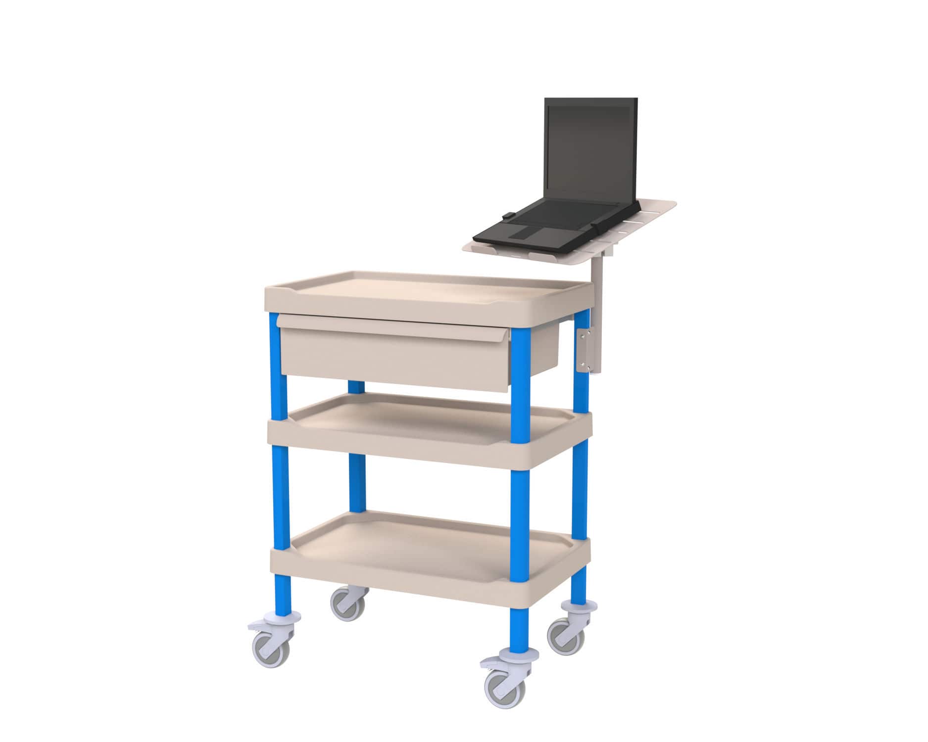 医療用台車 - 1003.02T02 - VILLARD MÉDICAL - 多目的 / プラスチック製 / アルミニウム製