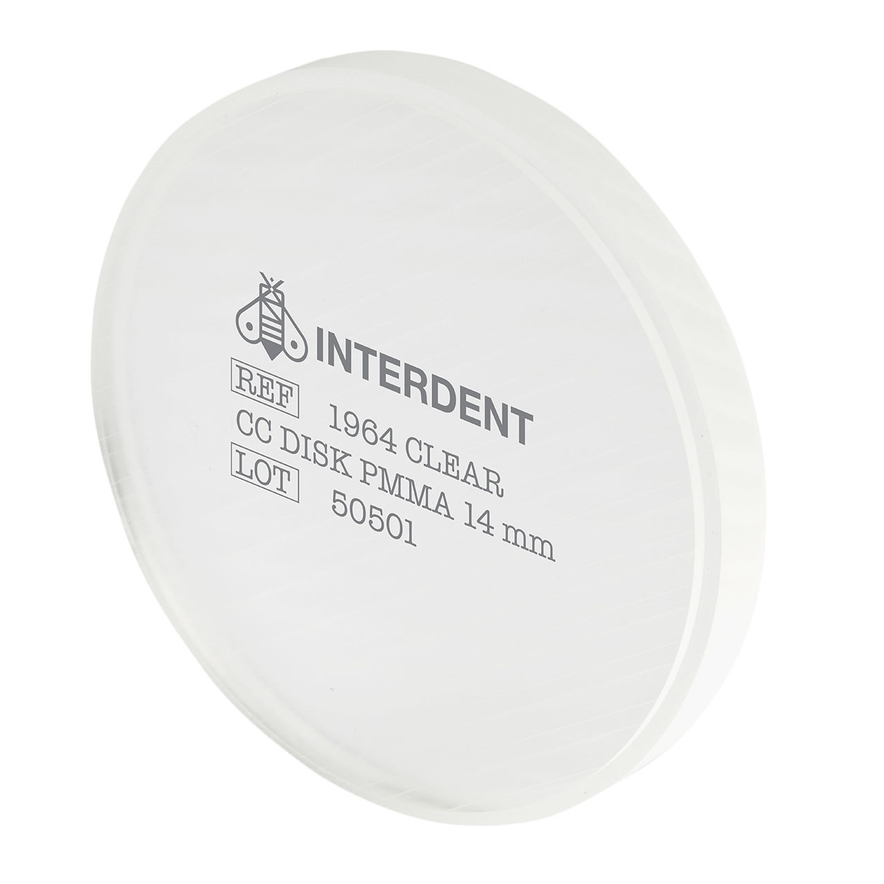 PMMA歯科材料 - CC Disk - Interdent - 歯の修復用 / CAD/CAM / 鋳造