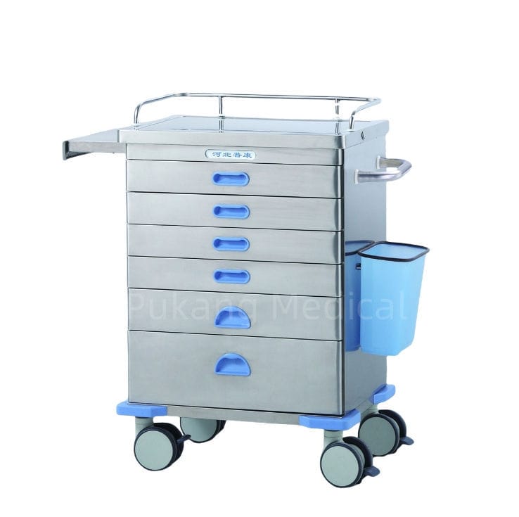 医療用台車 - F-62 - Hebei Pukang Medical Instruments - 麻酔 / 薬用 / 多機能