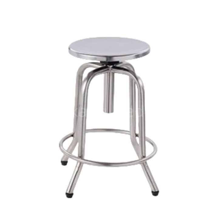 医療施設用スツール - Y-33 - Hebei Pukang Medical Instruments - 高さ調節可能な / 回転 / ステンレス製