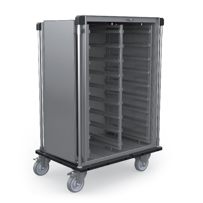 無菌製品用キャビネット - Sclessin Productions - 扉付き / 移動式 / ステンレススチール製