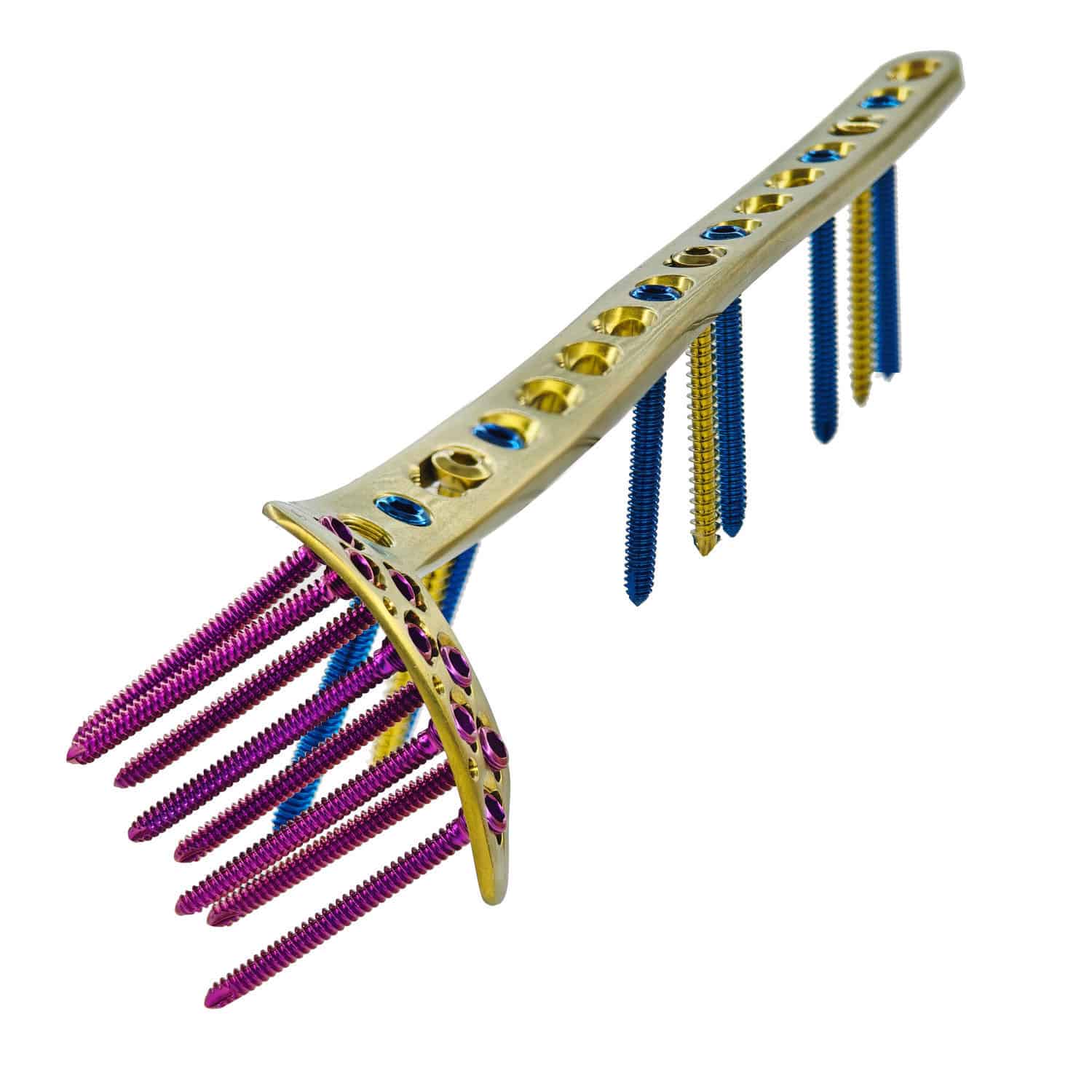 脛骨用圧迫プレート - HJ-Small VA-LCP 32 - Health-Joy Medical - 末端 / 前側面 / ロッキング