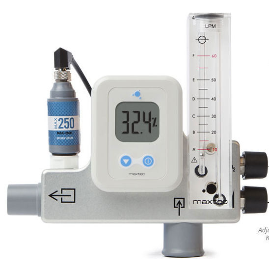医療用ガス混合器 - MaxVenturi® - Maxtec - 酸素 / エア / チューブ流量計