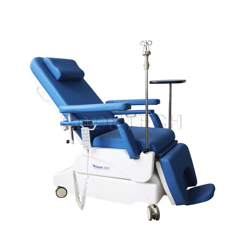 電動式採血用アームチェア - BXD100B Pro - Rooe Medical - 3セクション / キャスター付き / 高さ調節可能な