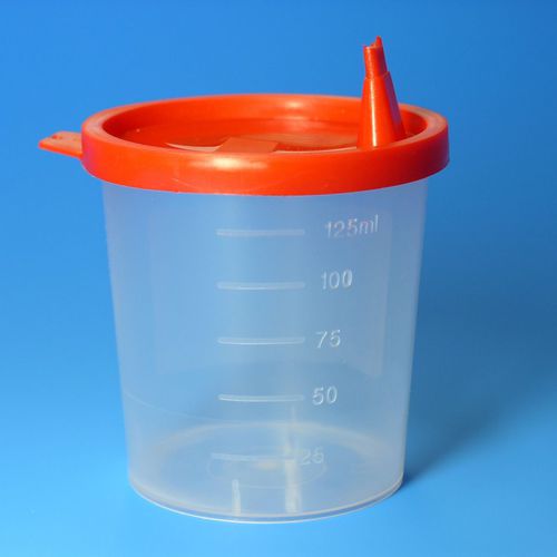 実験用容器 - 144115 - Glaswarenfabrik Karl Hecht - 尿 / ポリプロピレン製 / キャップ付