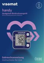 Cuff-mounted blood pressure monitor - visomat handy - visomat ...