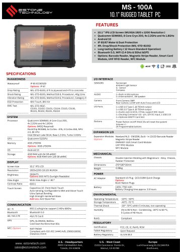 MD-100MK Datasheet - Estone Technology - PDF Catalogs | Technical ...