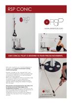 Single-cable exercise pulley - RSP CONIC - RSP Inercial performance - low