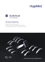 Video laryngoscope - VL3R - HugeMed - with integrated video monitor ...