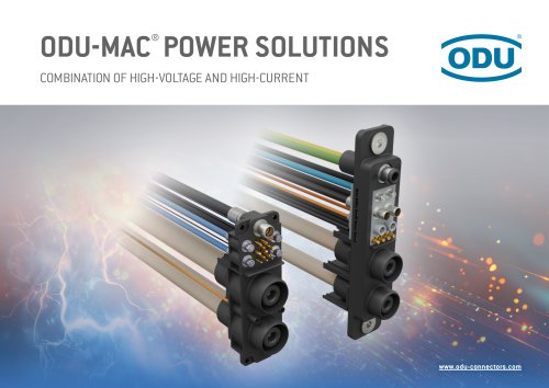 Todos os catálogos e folhetos técnicos ODU GmbH & Co. KG