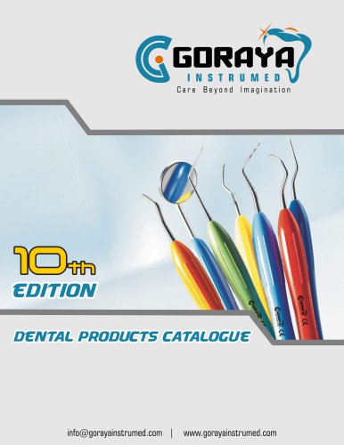 Todos os catálogos e folhetos técnicos GORAYA INSTRUMED