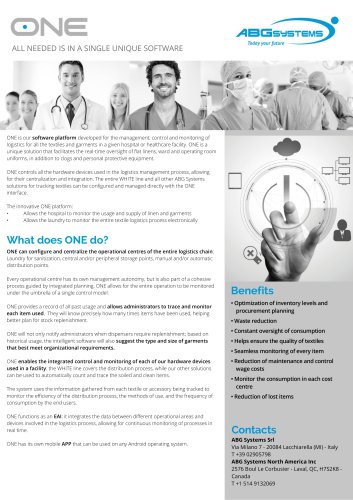 Todos os catálogos e folhetos técnicos ABG SYSTEMS SPA