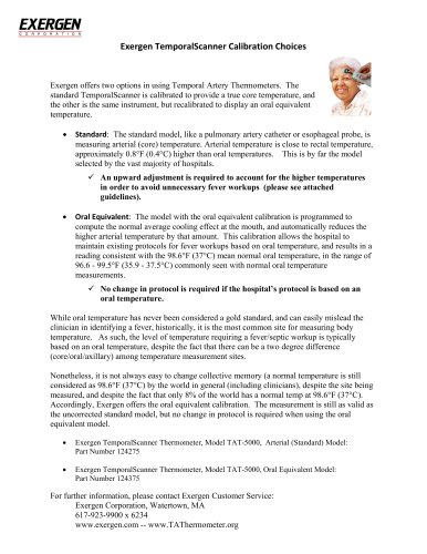 Exergen Corporationのすべてのカタログと技術パンフレット