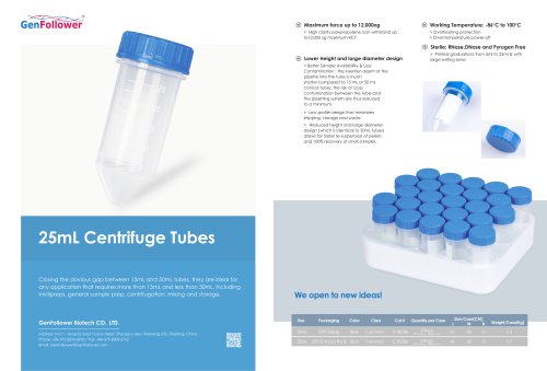 Todos os catálogos e folhetos técnicos Shaoxing GenFollower Biotech CO ...