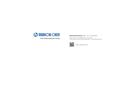 Mabuchiのすべてのカタログと技術パンフレット