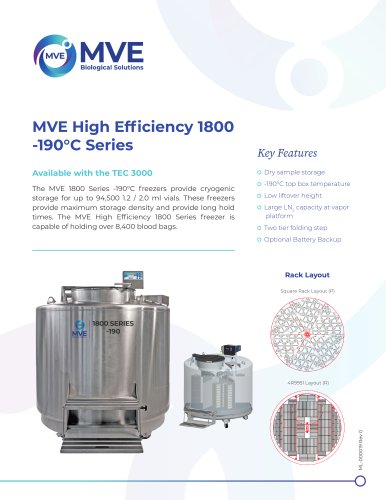 MVE Biological Solutionsのすべてのカタログと技術パンフレット