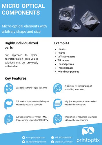 Printoptix GmbHのすべてのカタログと技術パンフレット