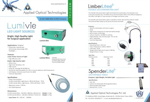 Industrial & Laser Brochure - Applied Optical Technologies Pvt. Ltd ...