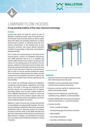 Wallstein Pharmaceutical Equipmentのすべてのカタログと技術パンフレット
