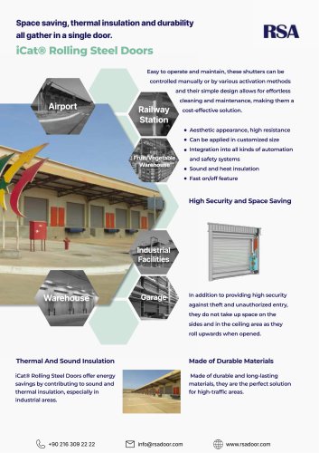 Todos os catálogos e folhetos técnicos RSA Door Systems