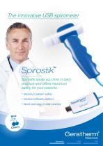 Computer-based spirometer - Spirostik™ - Geratherm Medical AG - hand ...