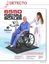 Electronic platform scale - 6550 Series - DETECTO - for wheelchairs ...