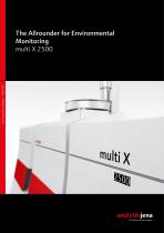Adsorbable organic halogen analyzer - multi X 2500 - Analytik Jena GmbH ...