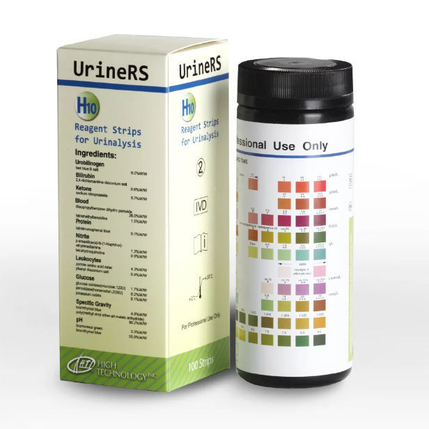 Tira de teste para análise de urina - UrineRS H14 - HTI Medical Inc ...