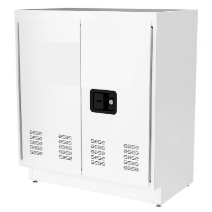 Armário com porta - SASB series - Air Master Systems Corporation - branco / cinza / azul