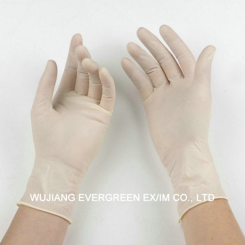 Luva em látex - Wujiang Evergreen - hospitalar