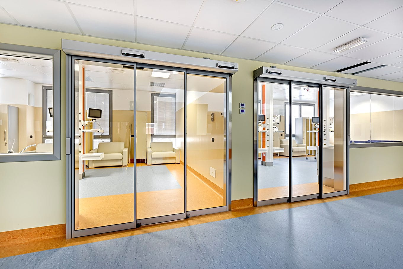 Porta para hospital - HB-SAVTE series - LABEL S.p.A. - de correr / em ...